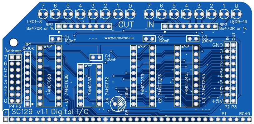 SC129, v1.1, PCB | Small Computer Central