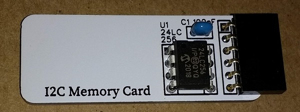 SC138 – I2C Memory Card | Small Computer Central