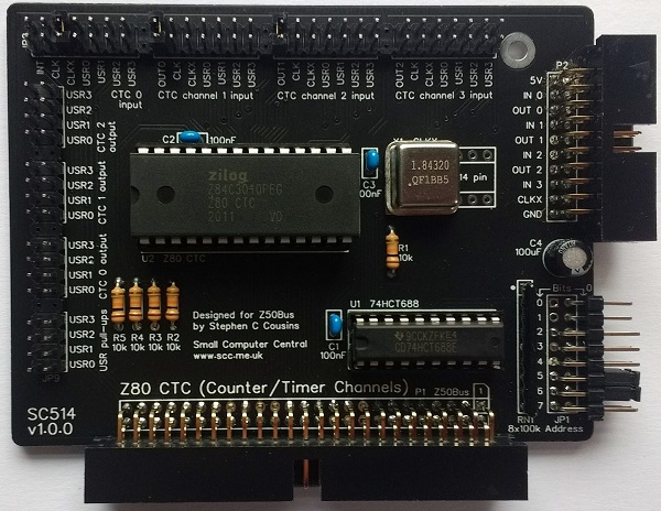 SC514 – Z80 CTC Card (Z50Bus) | Small Computer Central