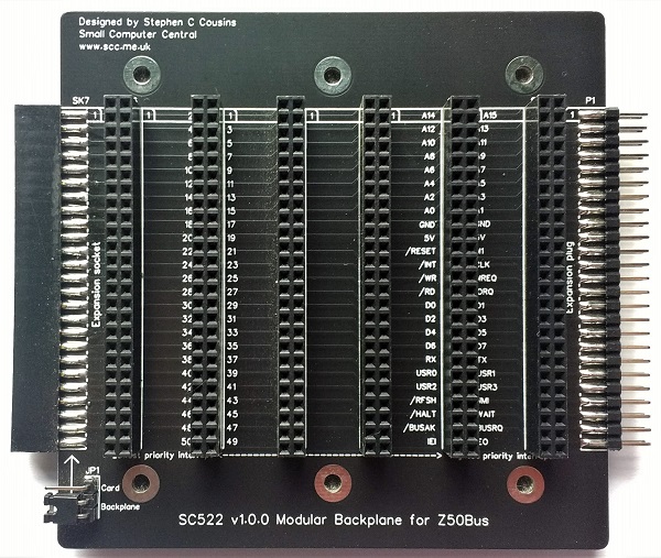 SC522 – Modular Backplane (Z50Bus) | Small Computer Central