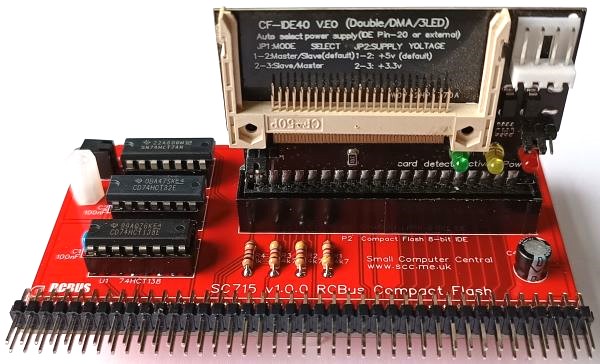 SC715 – RCBus Compact Flash Module | Small Computer Central