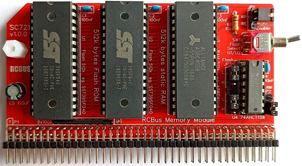 SC721 – RCBus Memory Module | Small Computer Central