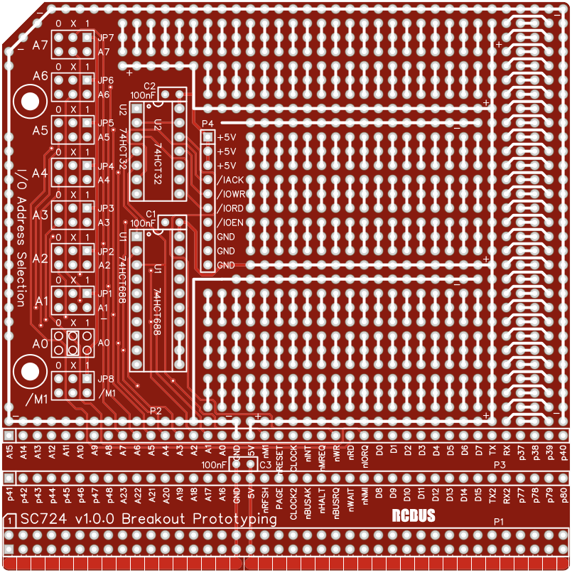SC724 – RCBus Breakout Module | Small Computer Central