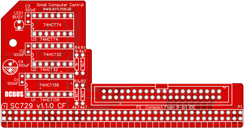 SC729 – RCBus Compact Flash Module | Small Computer Central