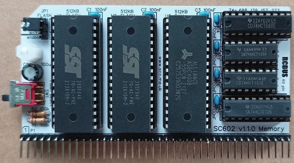 SC602 – RCBus Z80 Memory Module | Small Computer Central