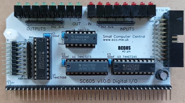 SC605 – RCBus Digital I/O Module | Small Computer Central