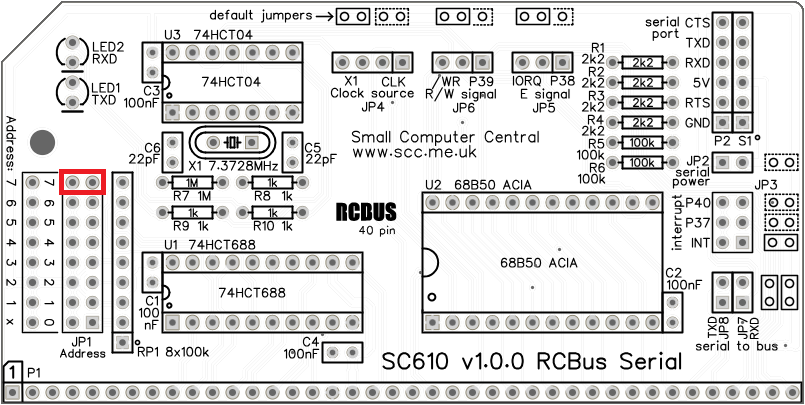 SC610 – RCBus Serial (ACIA) | Small Computer Central