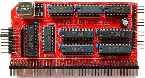 SC732 – RCBus Dual Servo Module | Small Computer Central